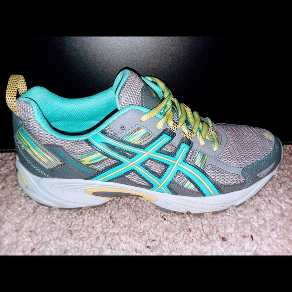 Asics | Shoes | Asicsgray Blue Green | Poshmark